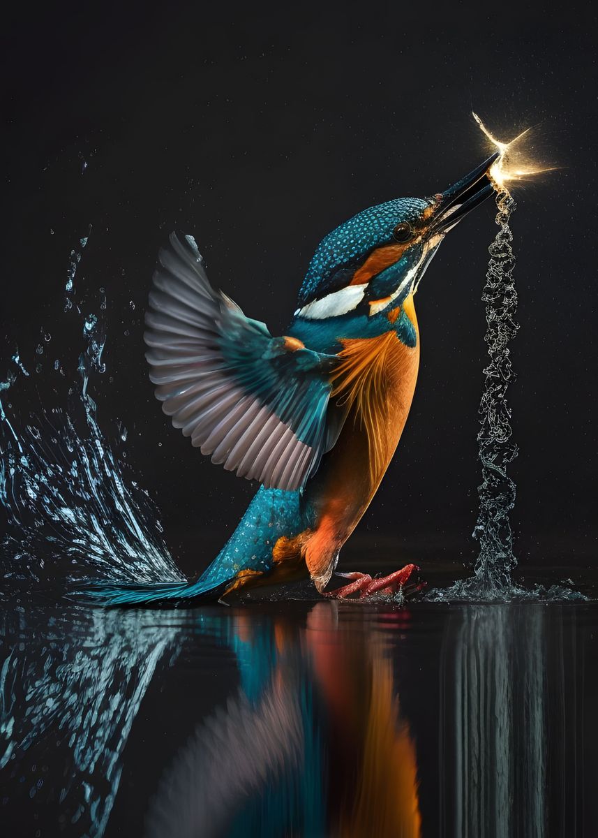 'Mystical Hummingbird' Poster, picture, metal print, paint by Queensy ...