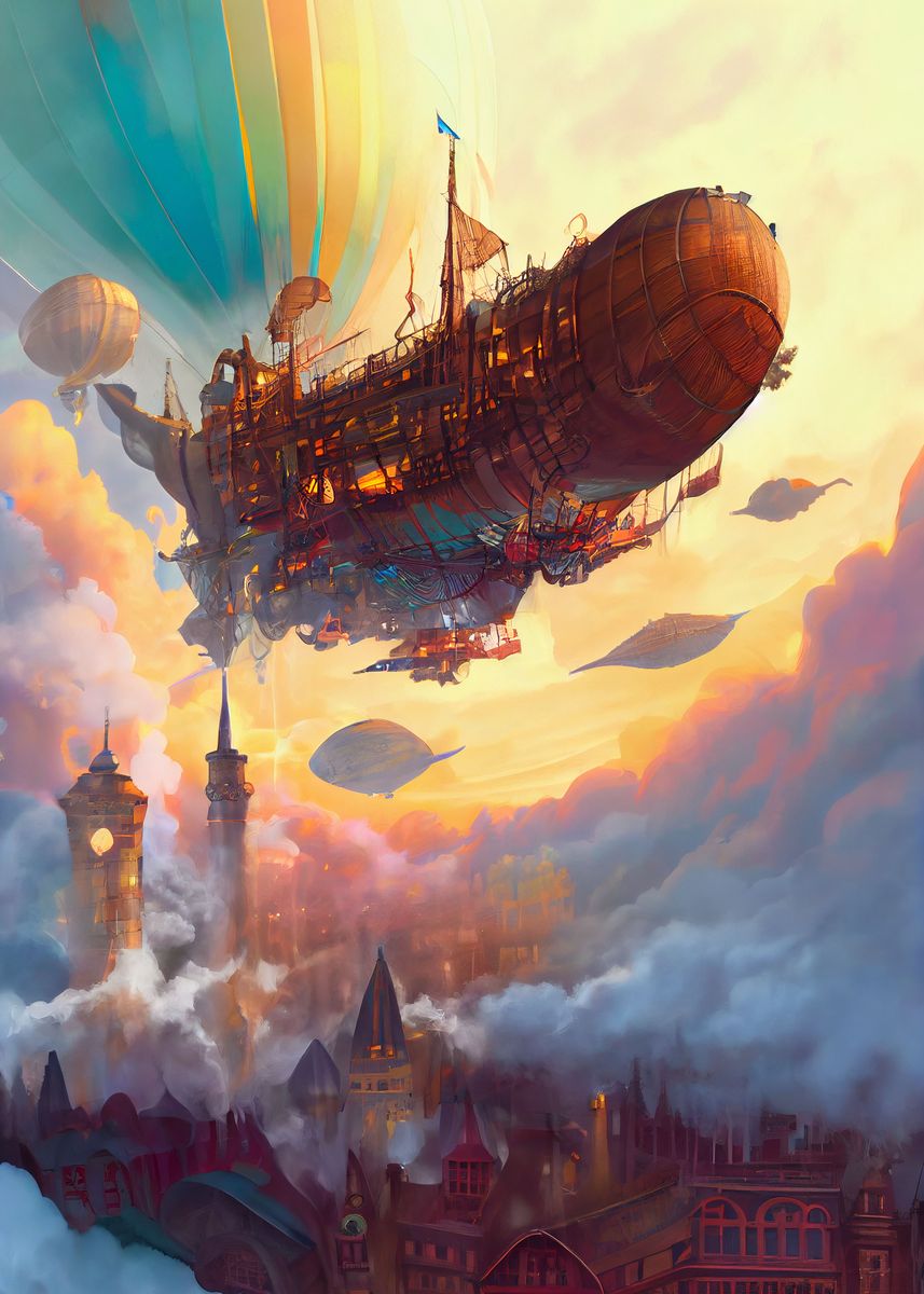 'Flight of Color' Poster, picture, metal print, paint by Polymath ...