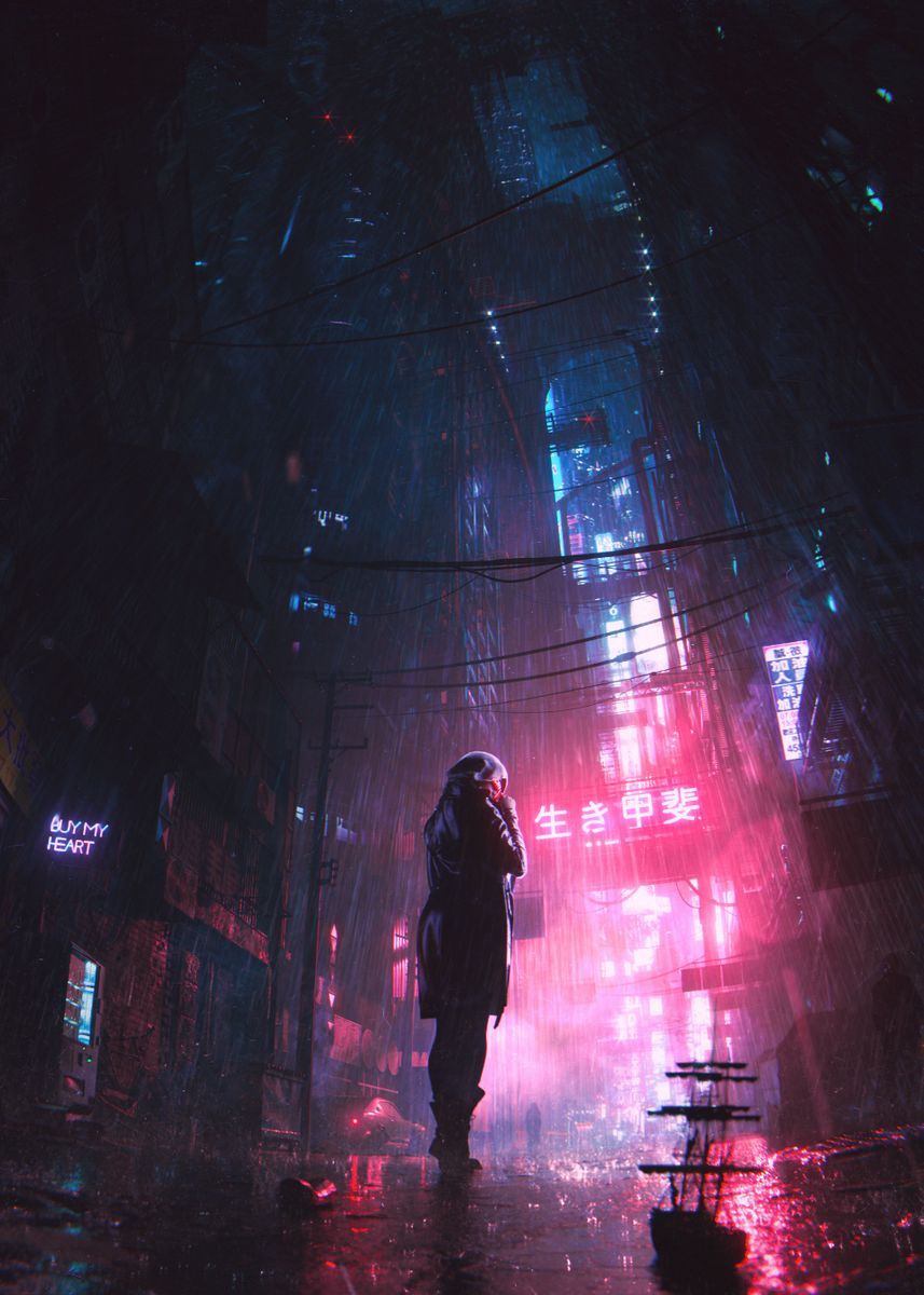 'Faded Reality' Poster, picture, metal print, paint by Lazaro | Displate