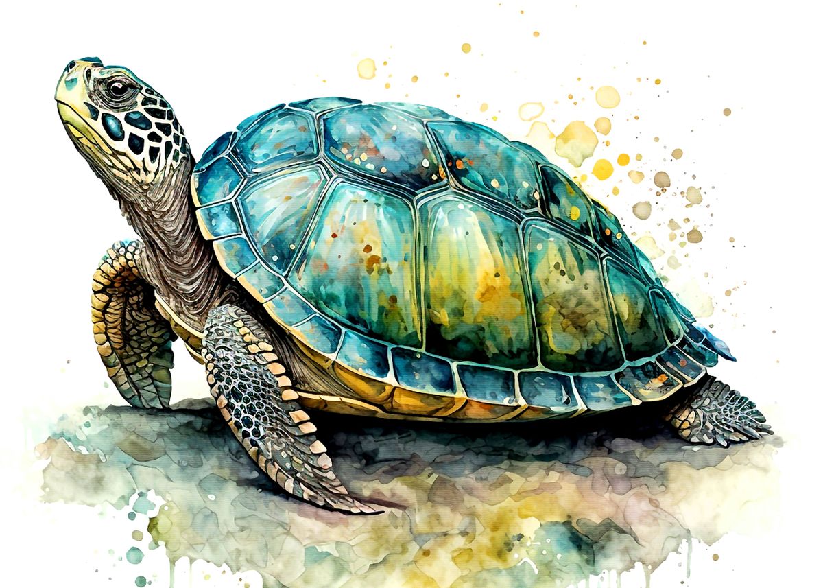 'Turtle' Poster by set more | Displate