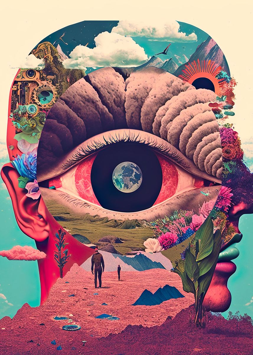 'Mystical Mirage' Poster, picture, metal print, paint by TESSERACT 07 ...