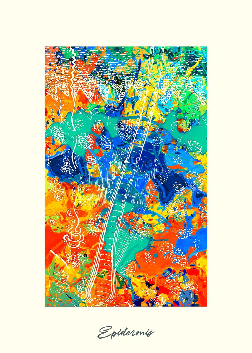 'Epidermis' Poster, picture, metal print, paint by Vincent Vorce | Displate