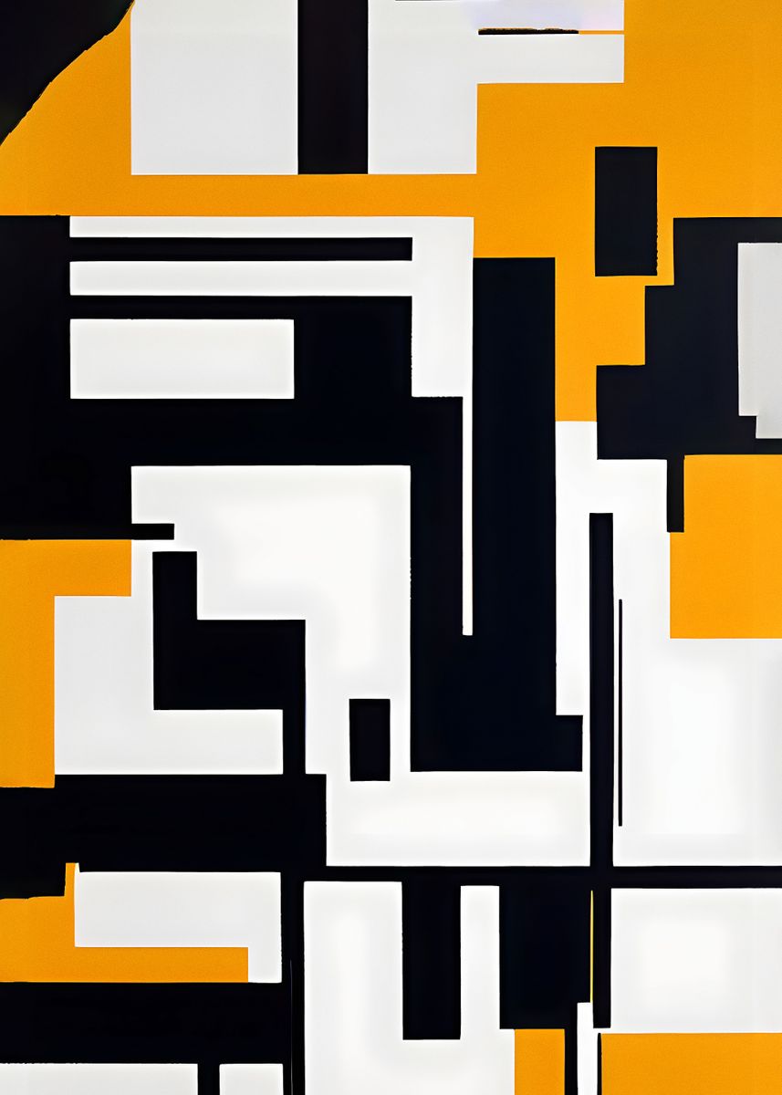 'Mid Mod Astract Poster' Poster, picture, metal print, paint by ...