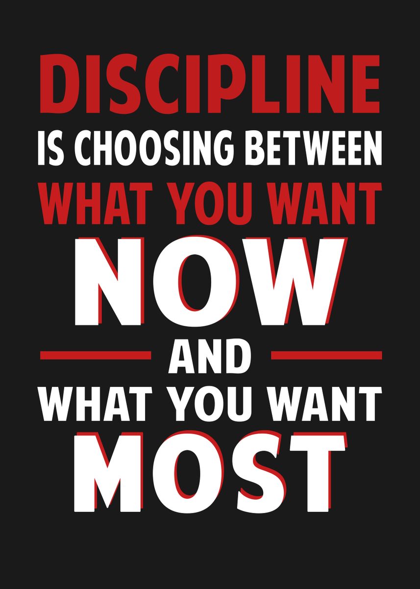 'Discipline' Poster, picture, metal print, paint by Rikuharu Studio ...