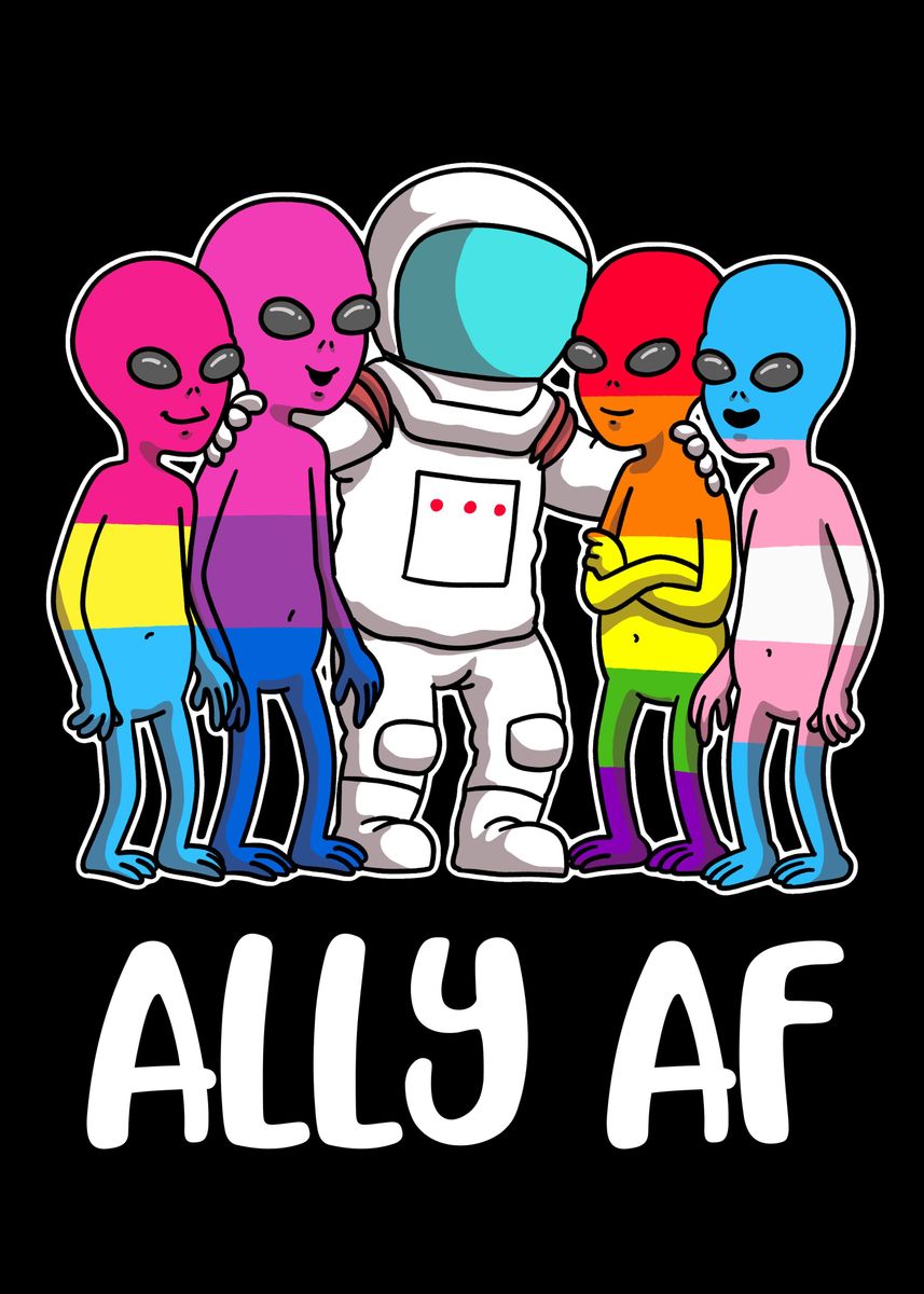 'Ally AF' Poster by CatRobot | Displate