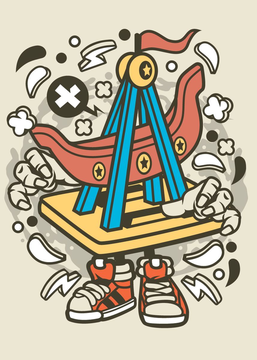 'Cartoon Illustration 402' Poster, picture, metal print, paint by Aloke ...