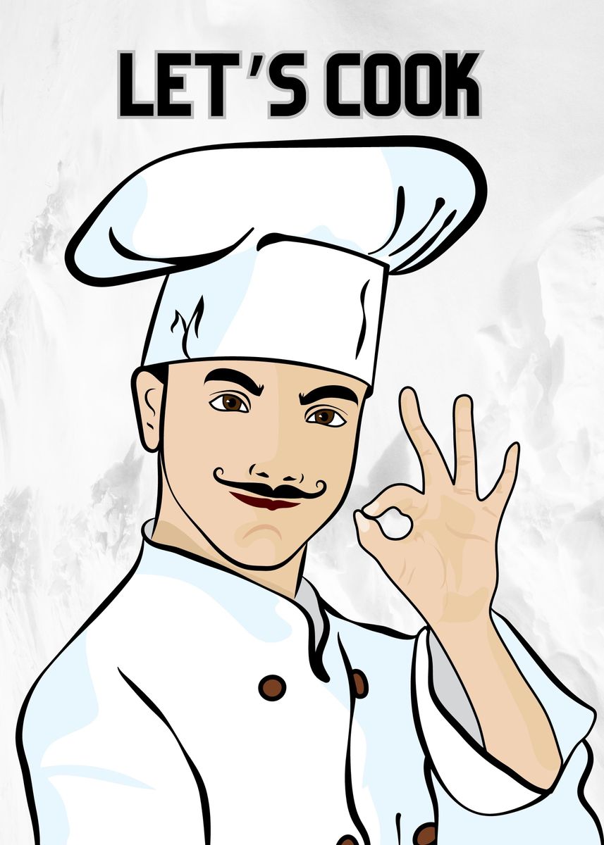 'Lets cook ' Poster, picture, metal print, paint by Panther Blades ...