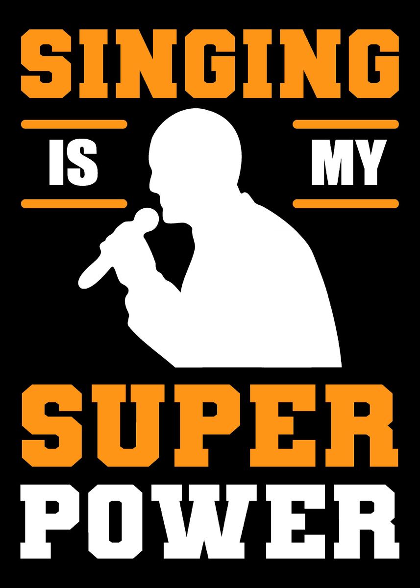 'My Superpower Musician Gif' Poster by Powdertoastman | Displate