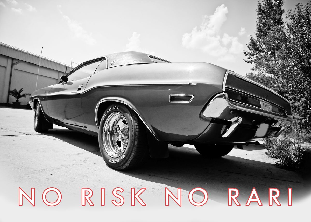 'no risk no rari' Poster by Anderson Felix | Displate