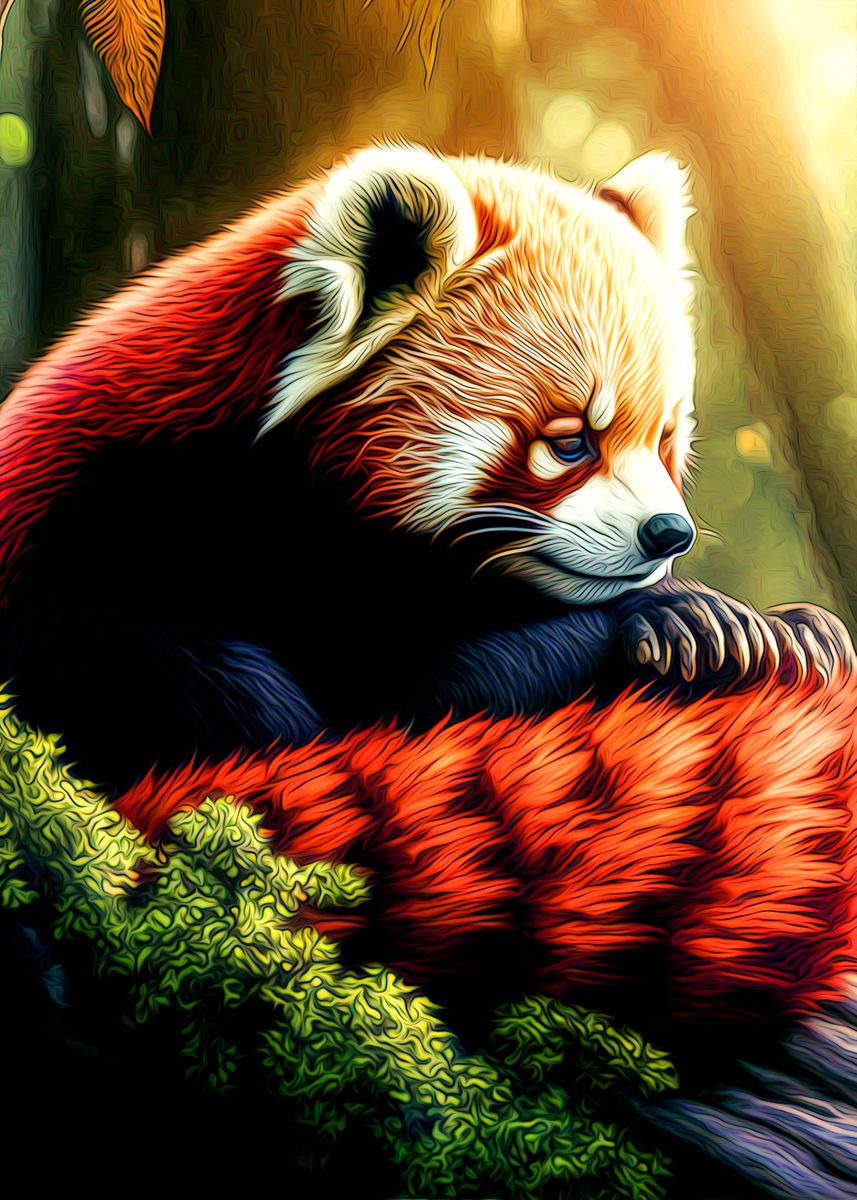 'Red Panda' Poster by khoa doan | Displate
