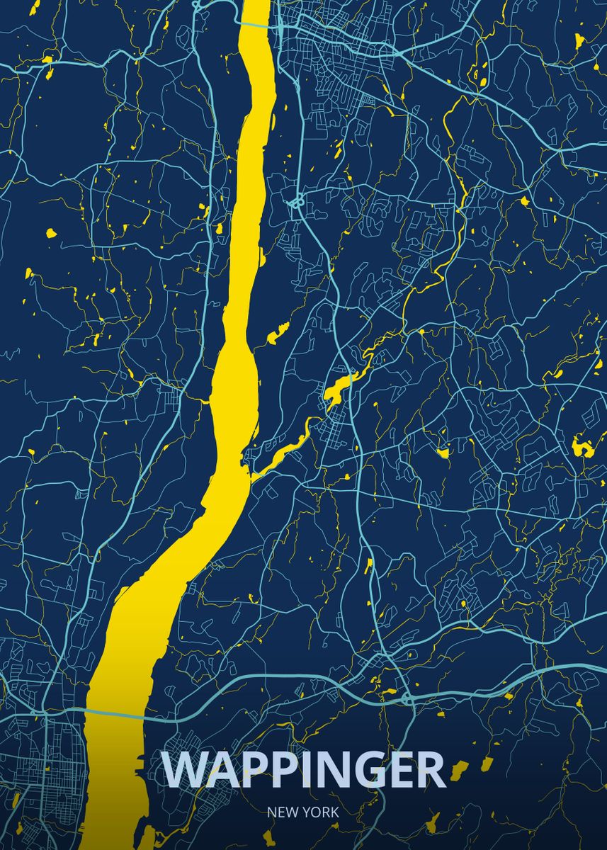 'WAPPINGER' Poster, picture, metal print, paint by CRAFTSSSTUDIO | Displate