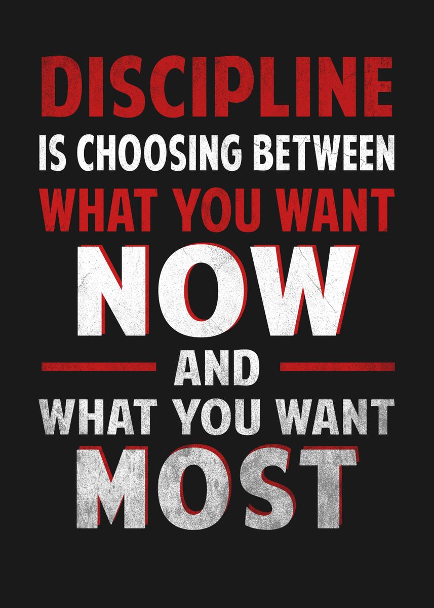 'Discipline' Poster, picture, metal print, paint by Rikuharu Studio ...