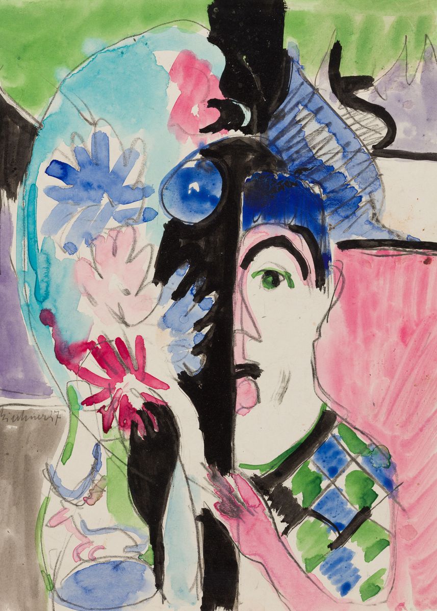 'study for muller head ' Poster, picture, metal print, paint by ...