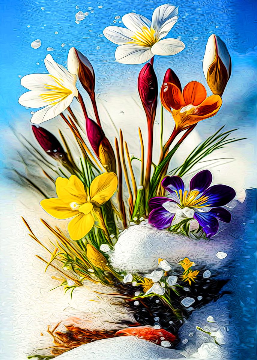 'Flower' Poster by Ties Rosi | Displate