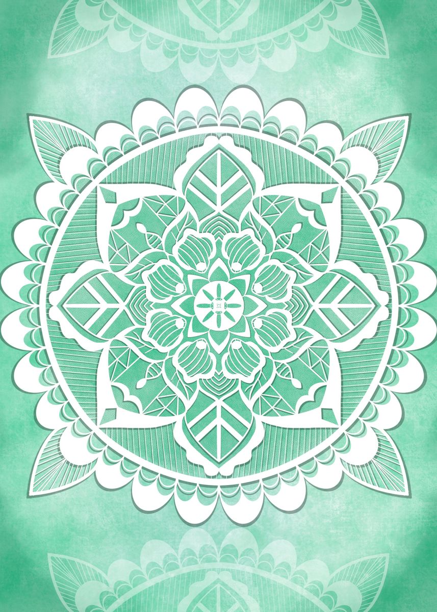 'Mandala Art' Poster, picture, metal print, paint by Flows Art | Displate