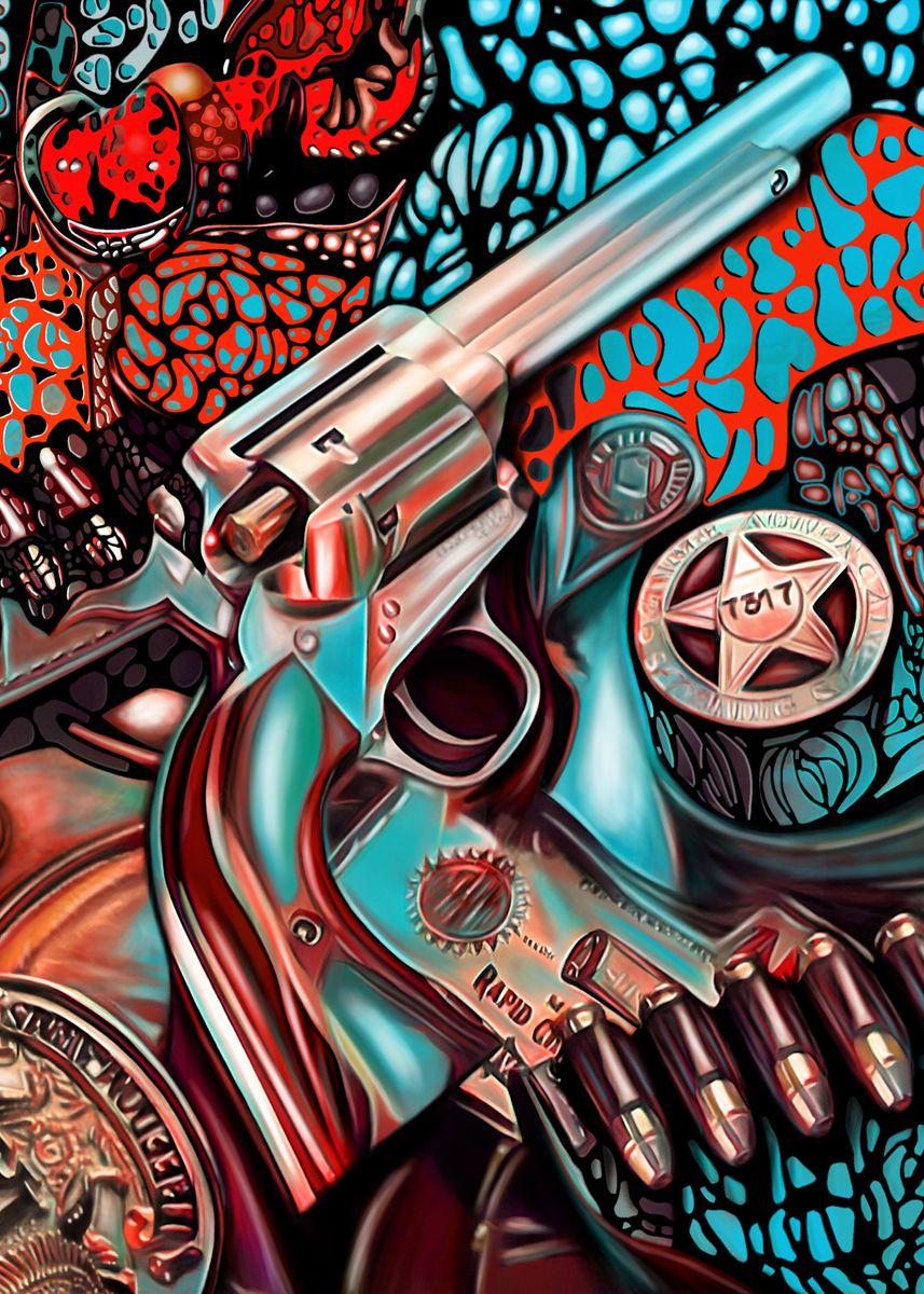 'Wild West Sheriff' Poster, picture, metal print, paint by JBello ...