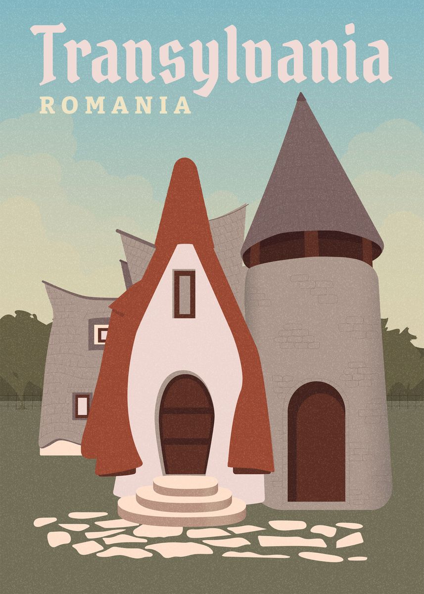 'Transylvania City' Poster, picture, metal print, paint by Cool Worker ...