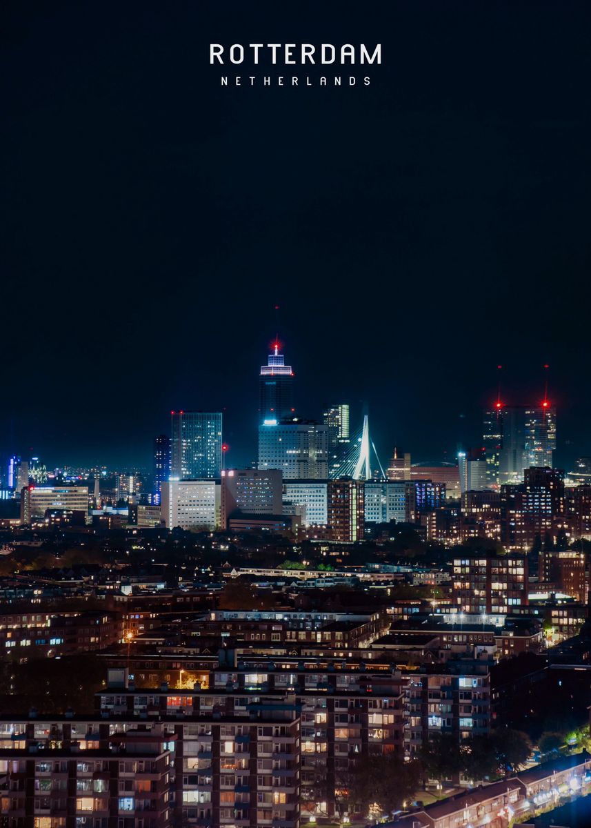 'Rotterdam ' Poster, picture, metal print, paint by Big City | Displate