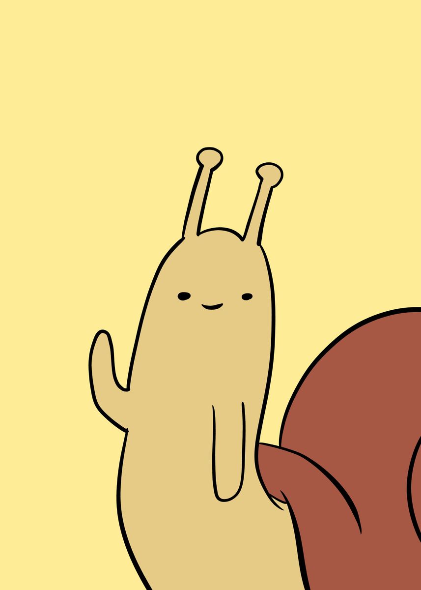 'cute snail' Poster, picture, metal print, paint by hafis ardiansyah ...