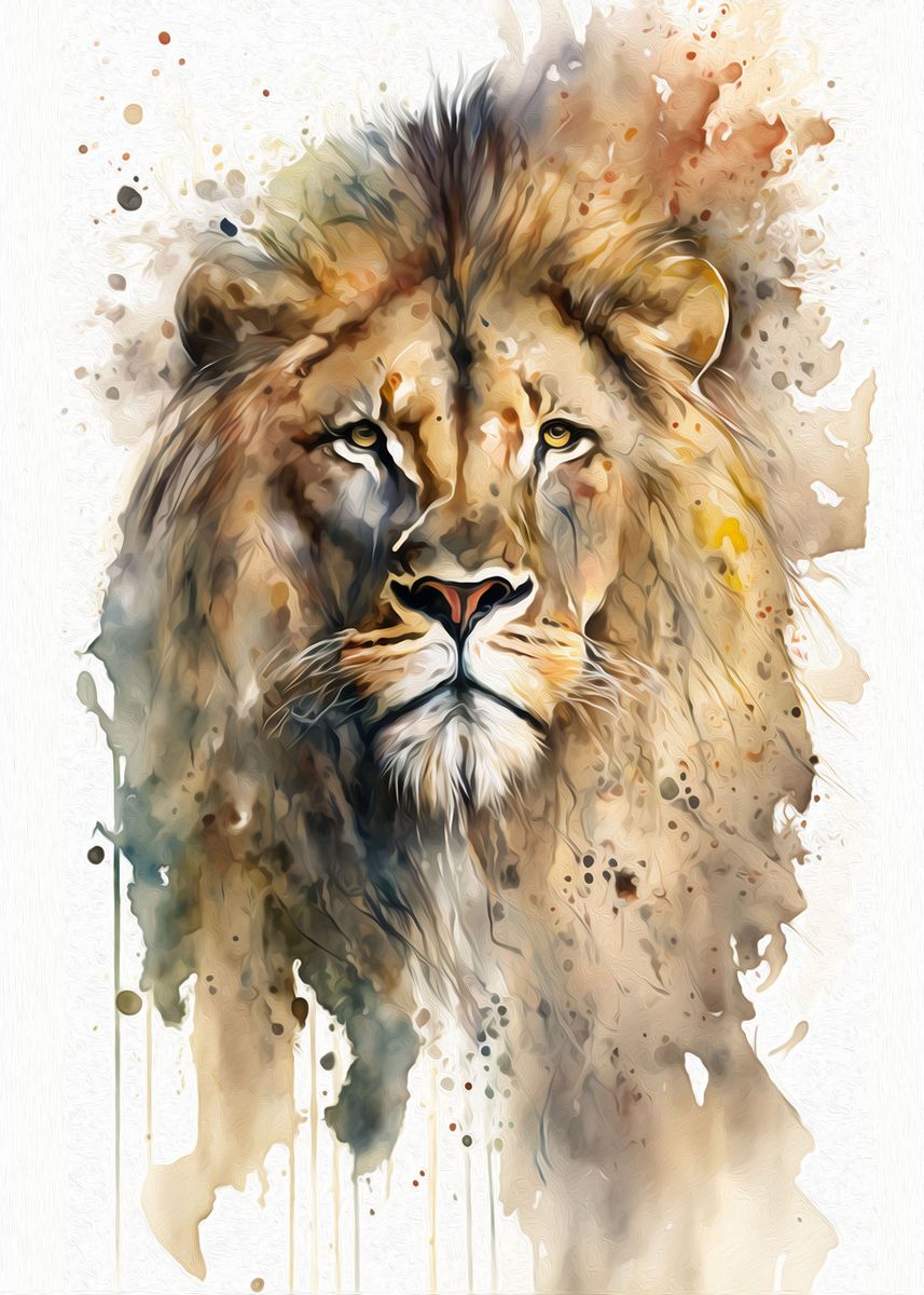 'Lion' Poster by RyukMiii | Displate