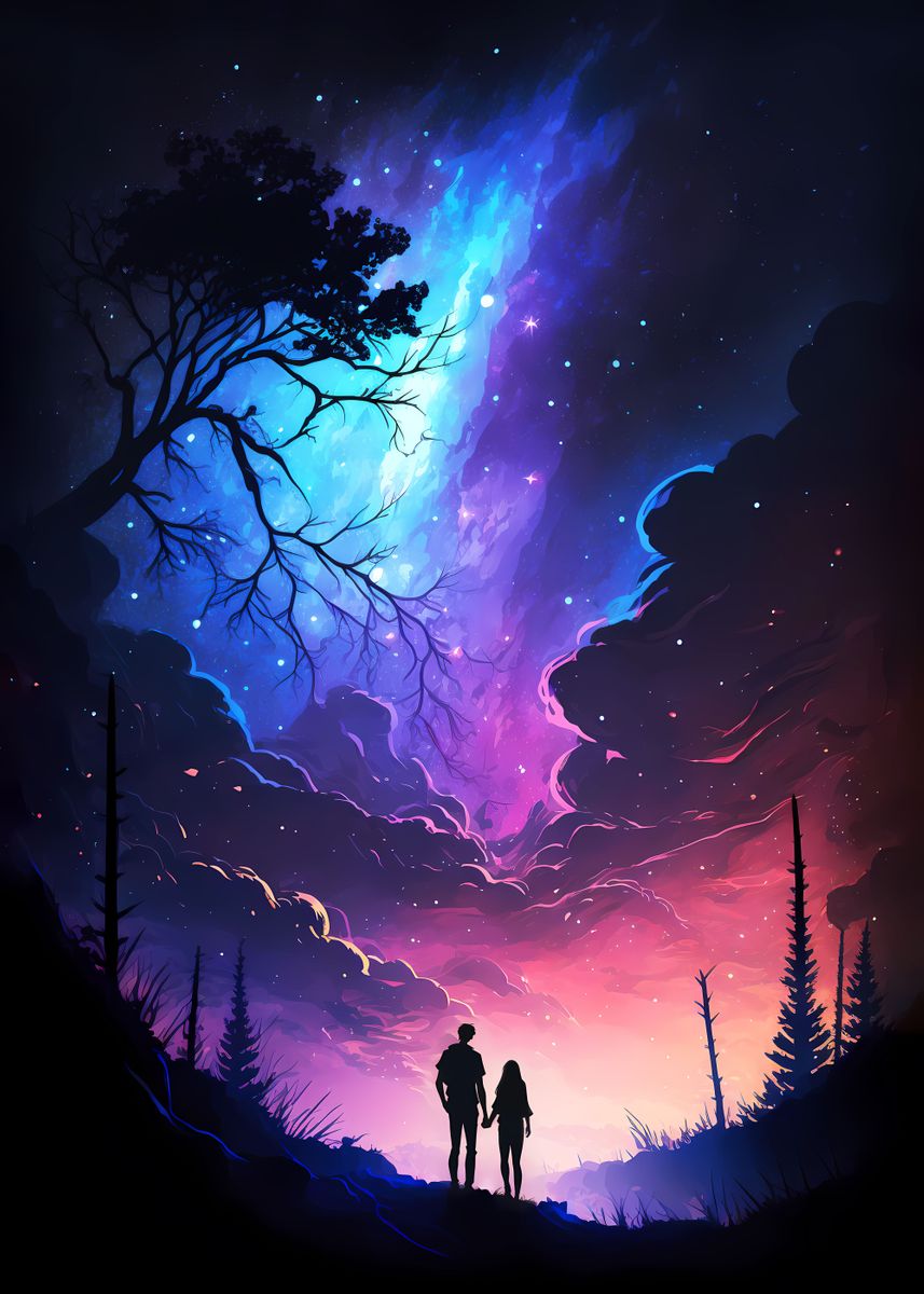 'Mystical of The Galaxy' Poster, picture, metal print, paint by Luong ...