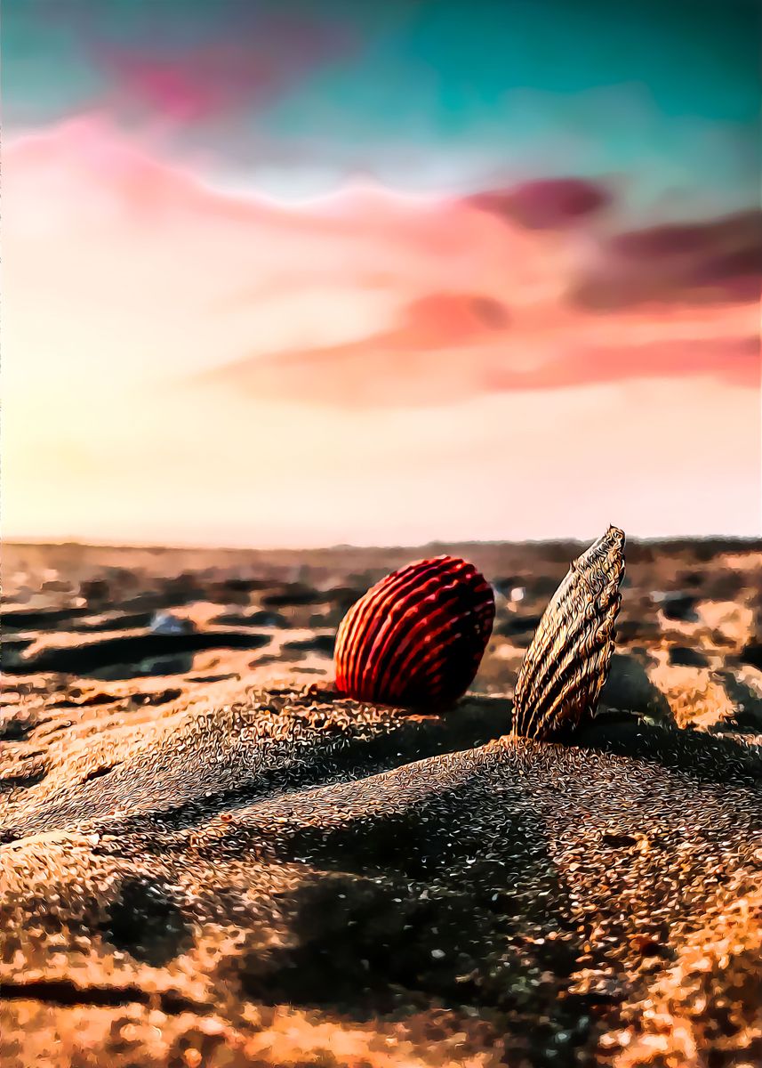 'Beach' Poster, picture, metal print, paint by Piller Antoni | Displate