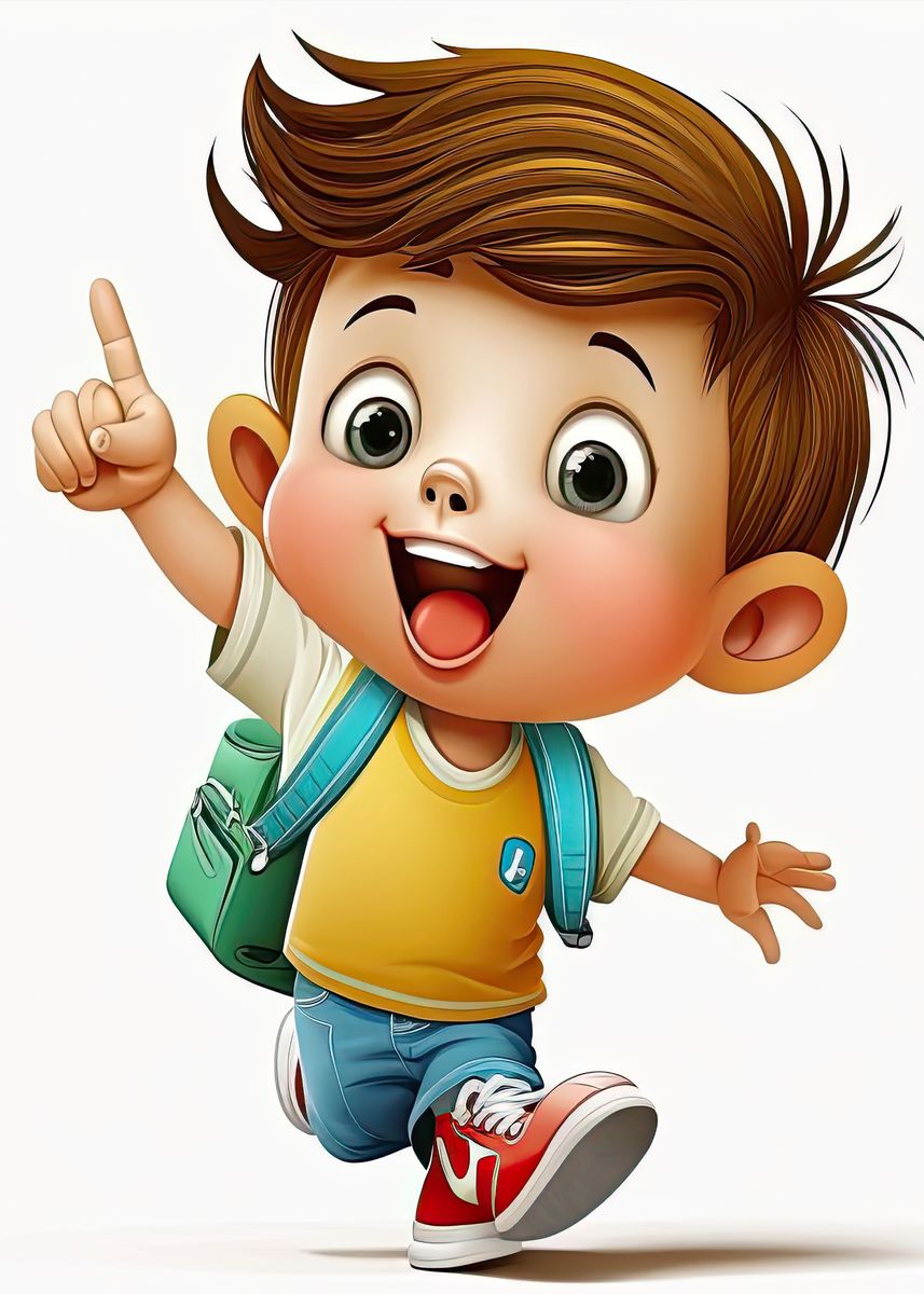 'Cartoons' Poster, picture, metal print, paint by Zoey Pershing | Displate