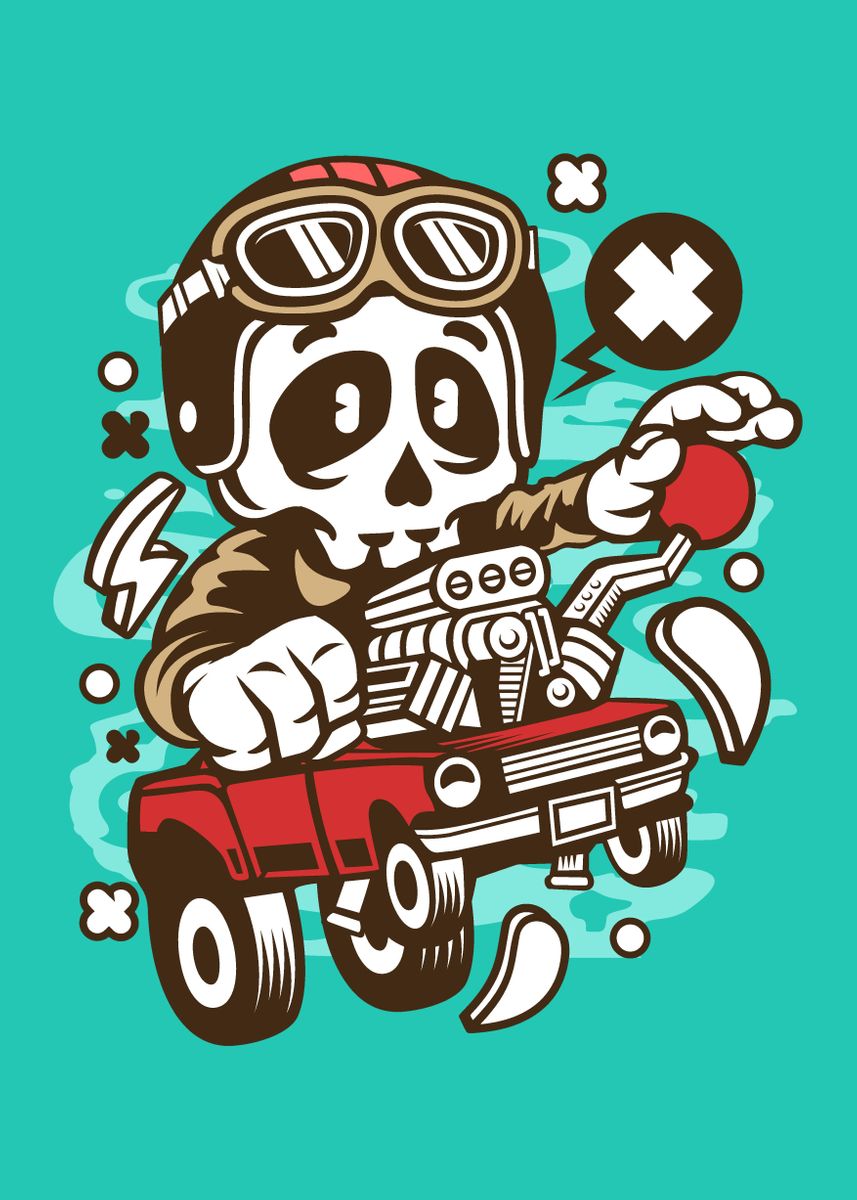 'Cartoon Illustration 415' Poster, picture, metal print, paint by Aloke ...