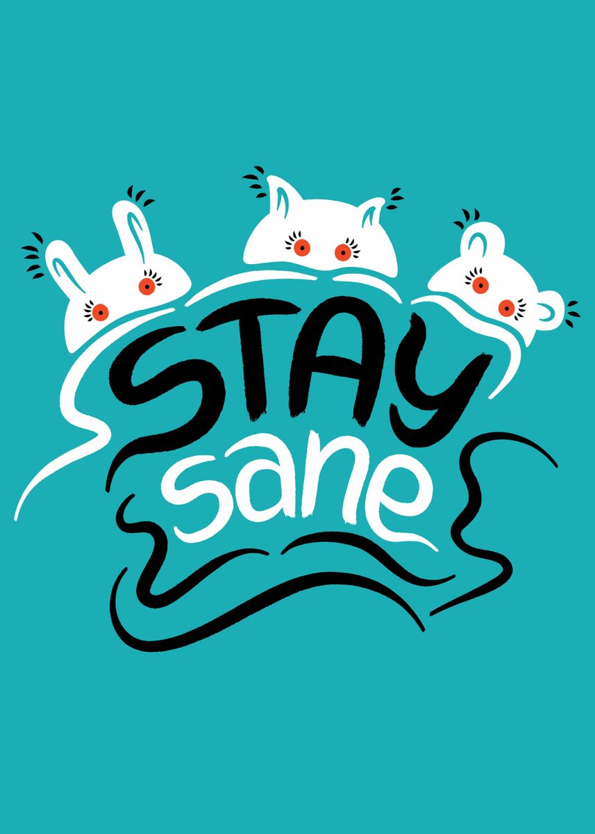 'Mental Wellness Sanity' Poster, picture, metal print, paint by Boriana ...