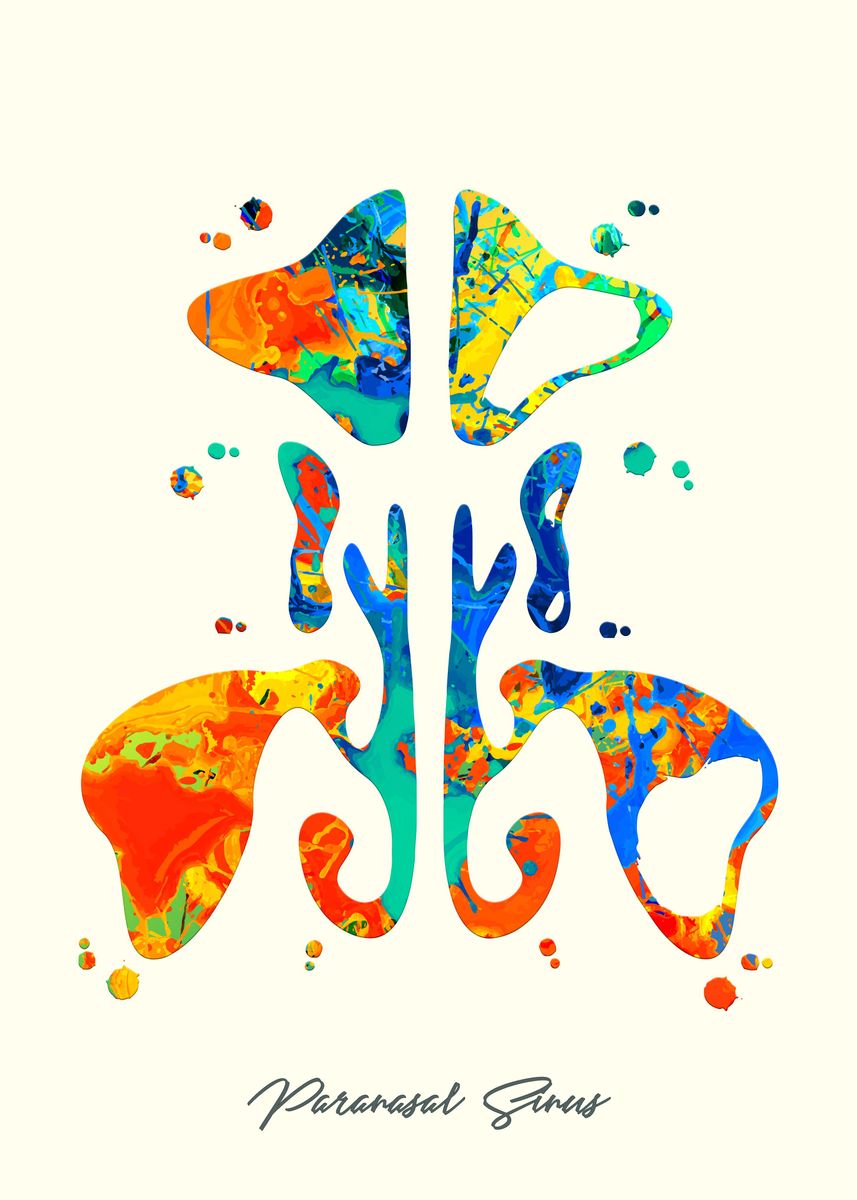 'Paranasal Sinus' Poster, picture, metal print, paint by Vincent Vorce ...