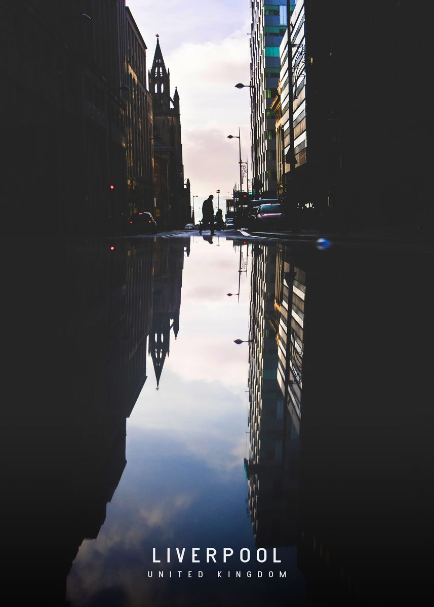 'Liverpool ' Poster, picture, metal print, paint by Famous City | Displate