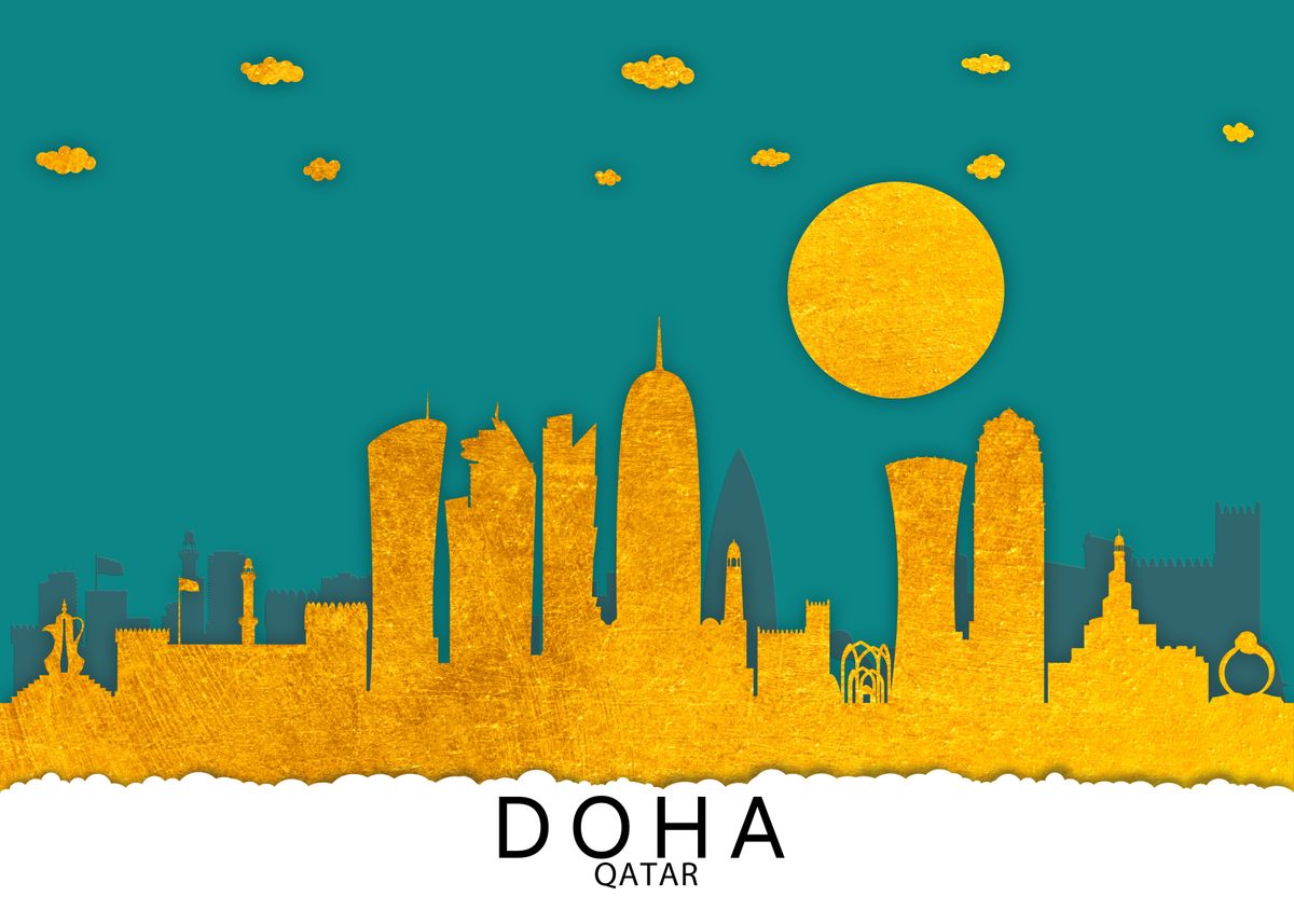 'Doha Qatar' Poster by Dalton Joyce | Displate