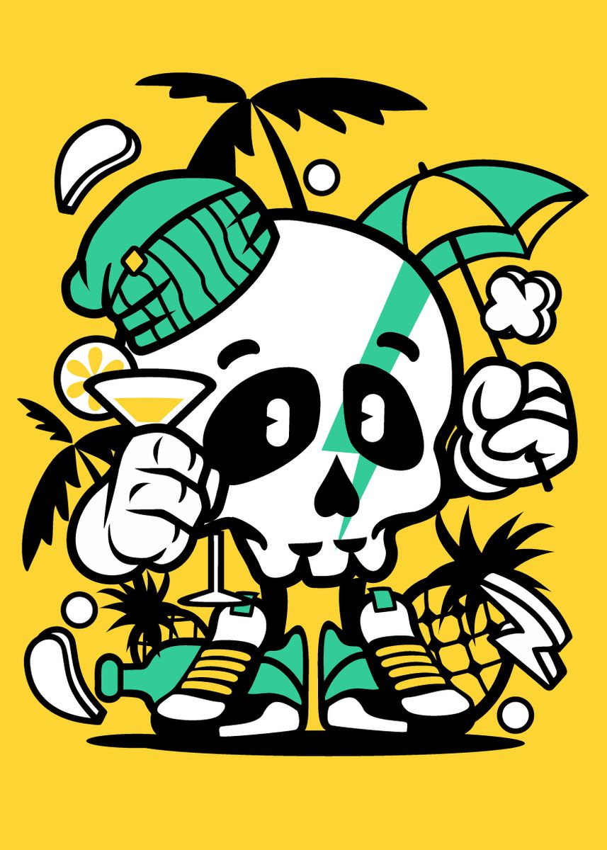 'Cartoon Illustration 414' Poster, picture, metal print, paint by Aloke ...