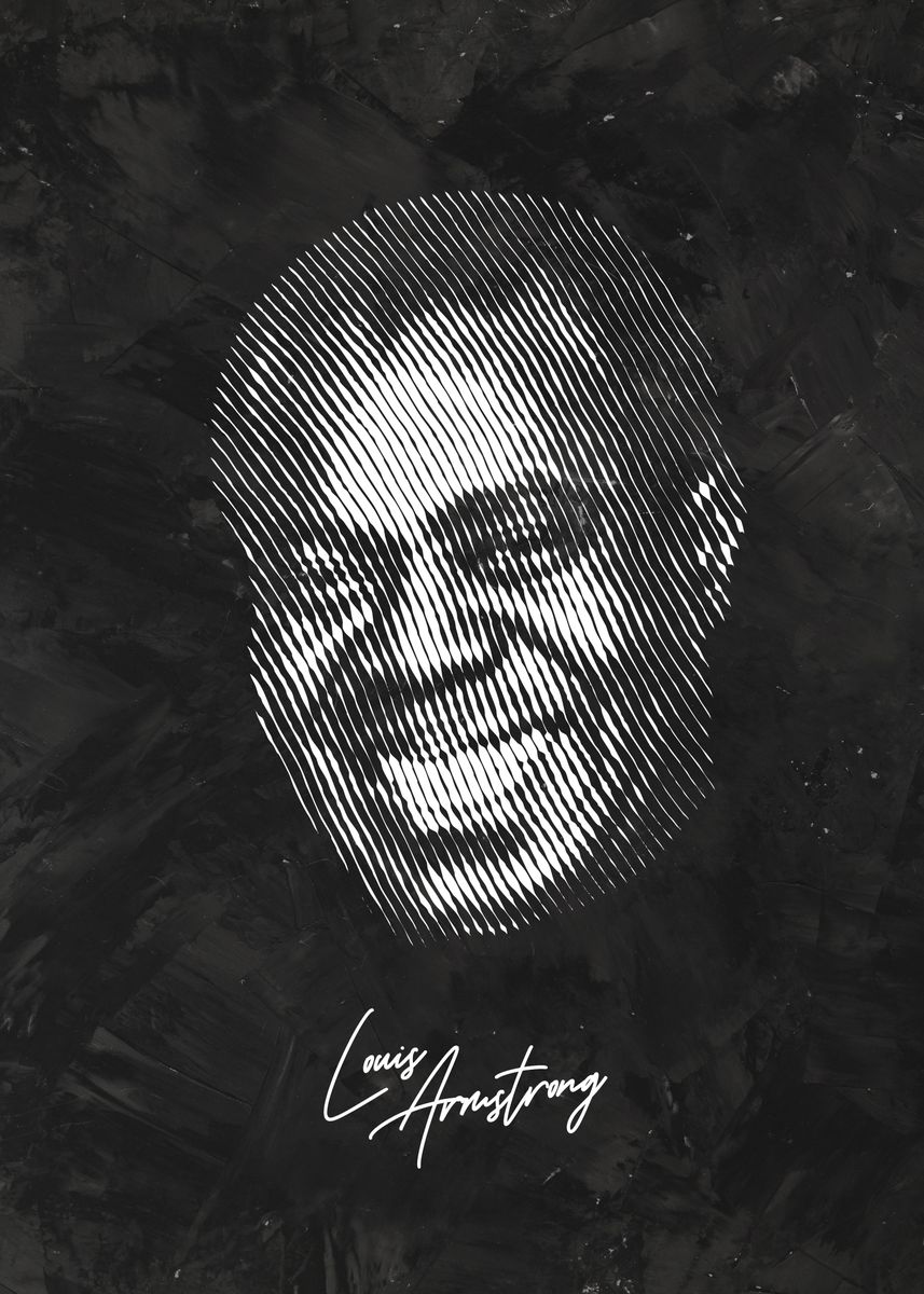 'Louis Armstrong Portrait ' Poster, picture, metal print, paint by ...