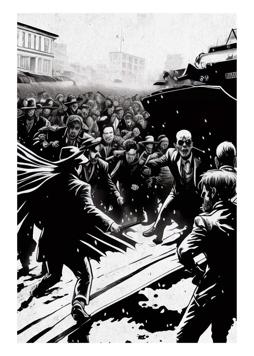 'zombie' Poster, picture, metal print, paint by seruni shop | Displate