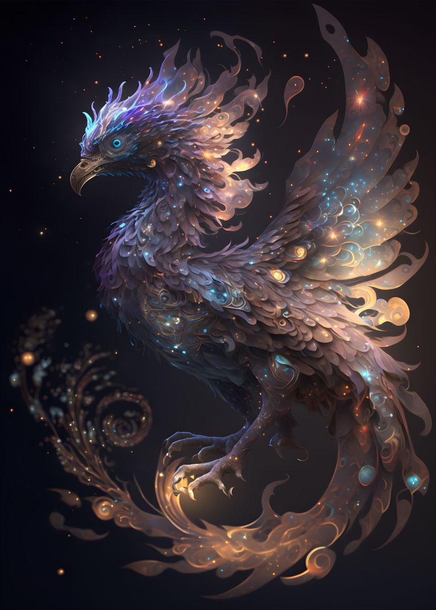 'Magic Griffin' Poster, picture, metal print, paint by GoodLifeImages ...