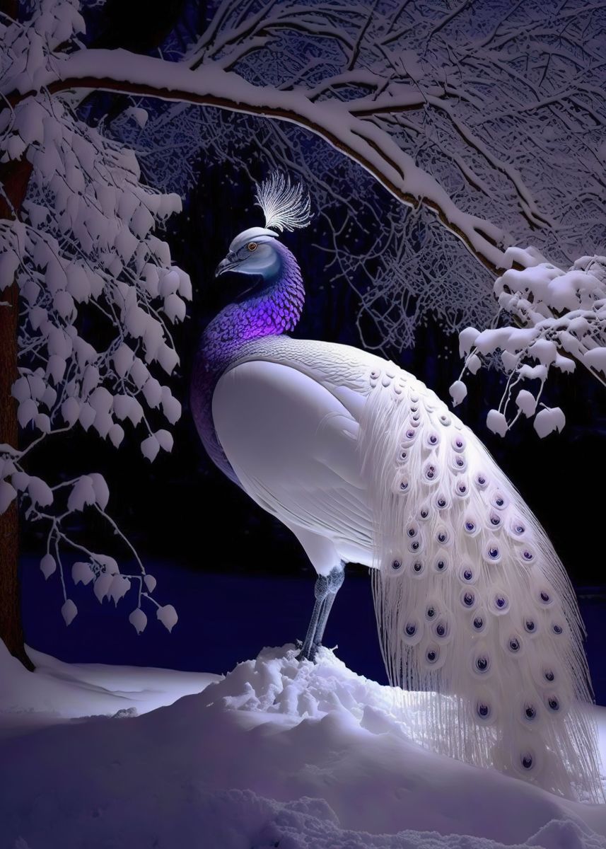 'Magnificent peacock' Poster, picture, metal print, paint by Chloe ...