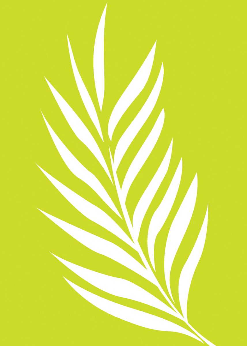 'leaf minimalist' Poster, picture, metal print, paint by NDesign | Displate