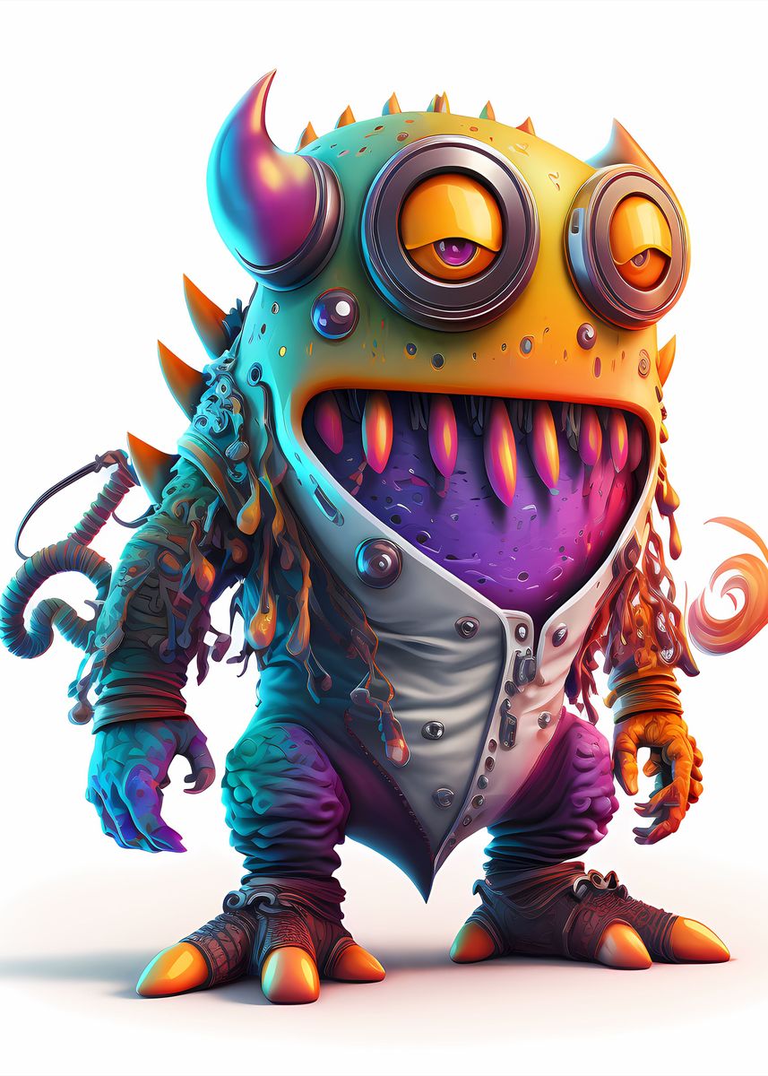 'Cartoons' Poster, picture, metal print, paint by Zoe Rodeheaver | Displate