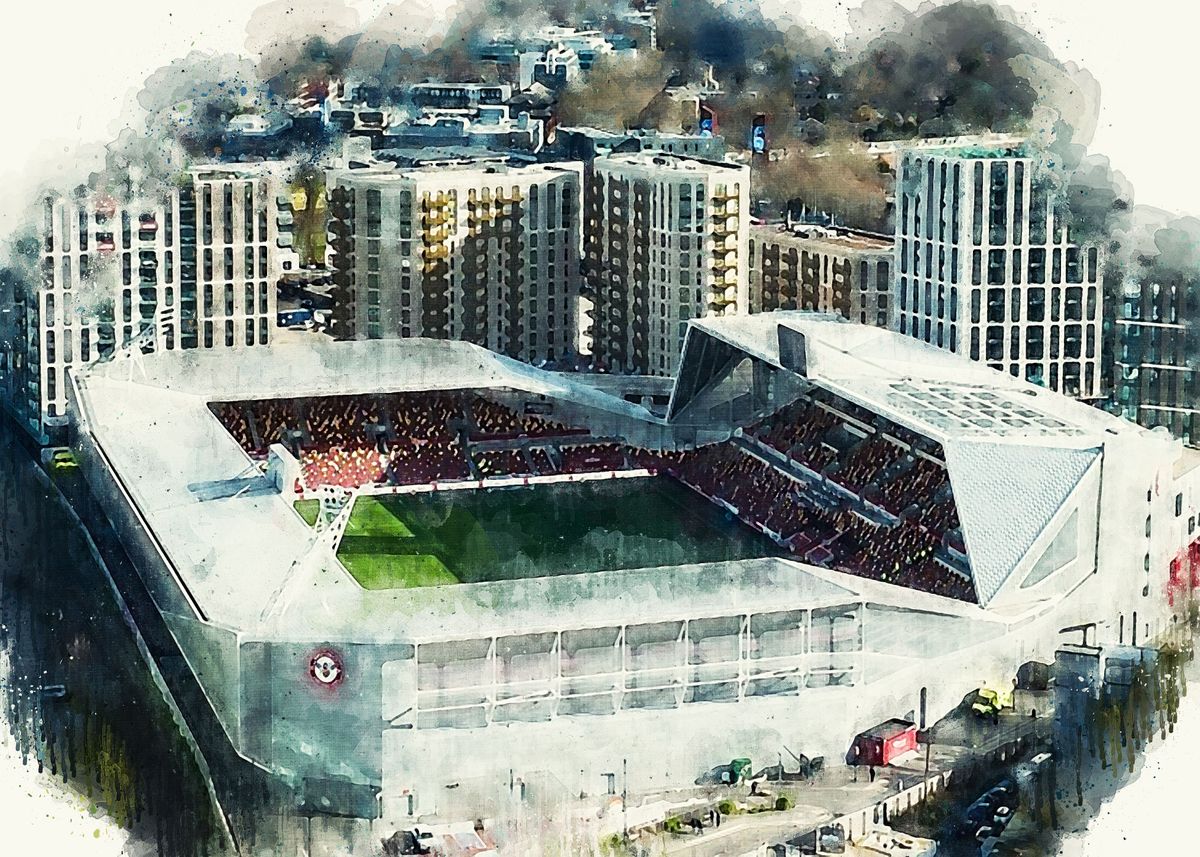 'Community Stadium' Poster by Katty | Displate