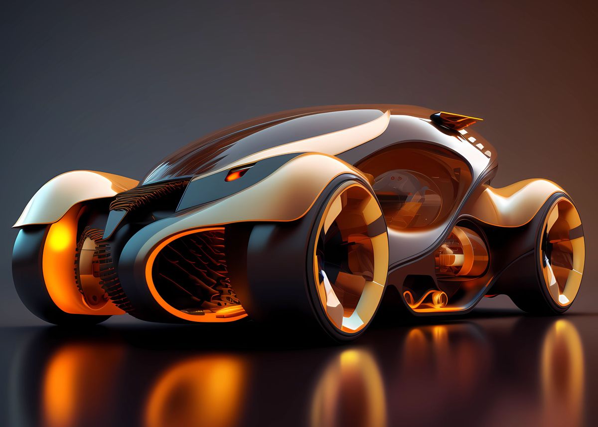 'New car concept' Poster by Oleksandr Kovalov | Displate