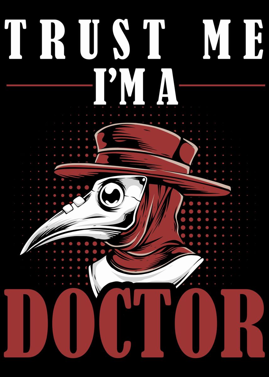 'Medieval Plague Doctor' Poster, picture, metal print, paint by ...