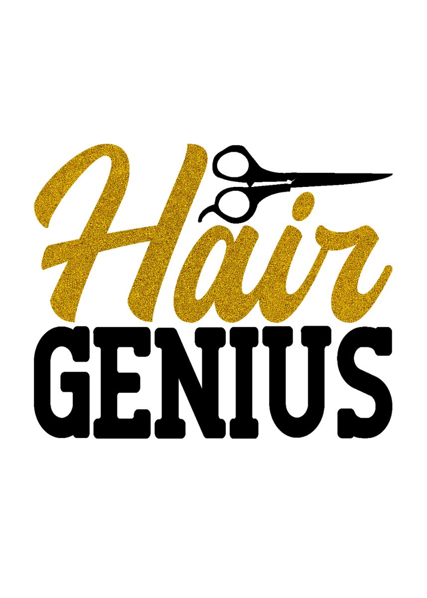 'Hair genius' Poster, picture, metal print, paint by Juliana RW | Displate