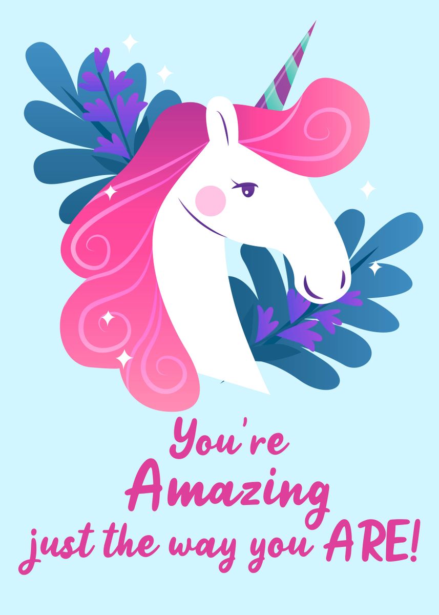 'Your Amazing' Poster, picture, metal print, paint by Queensy Collin ...