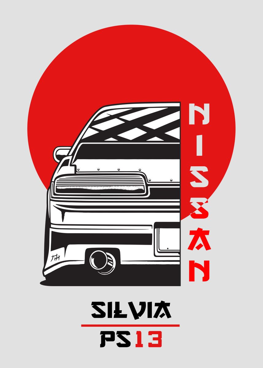 'Silvia ps13' Poster, picture, metal print, paint by artH | Displate