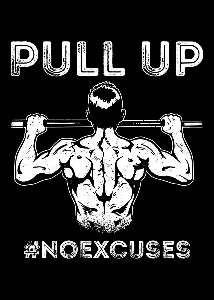 'Pullups Calisthenics' Poster, picture, metal print, paint by ...