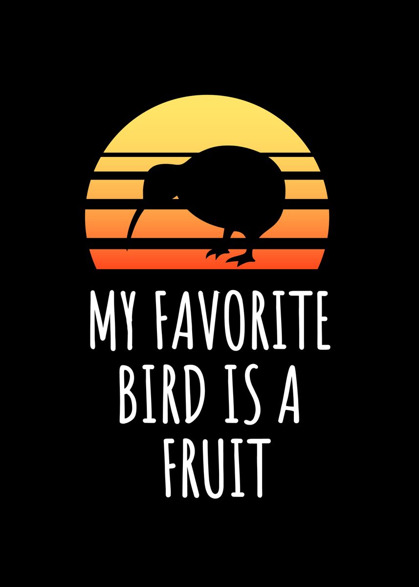 'My favorite animal is a' Poster, picture, metal print, paint by ...