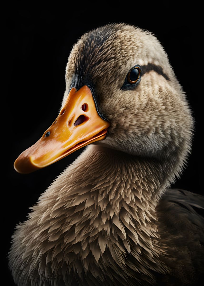 'Duck Portrait Photo' Poster, picture, metal print, paint by Maël ...