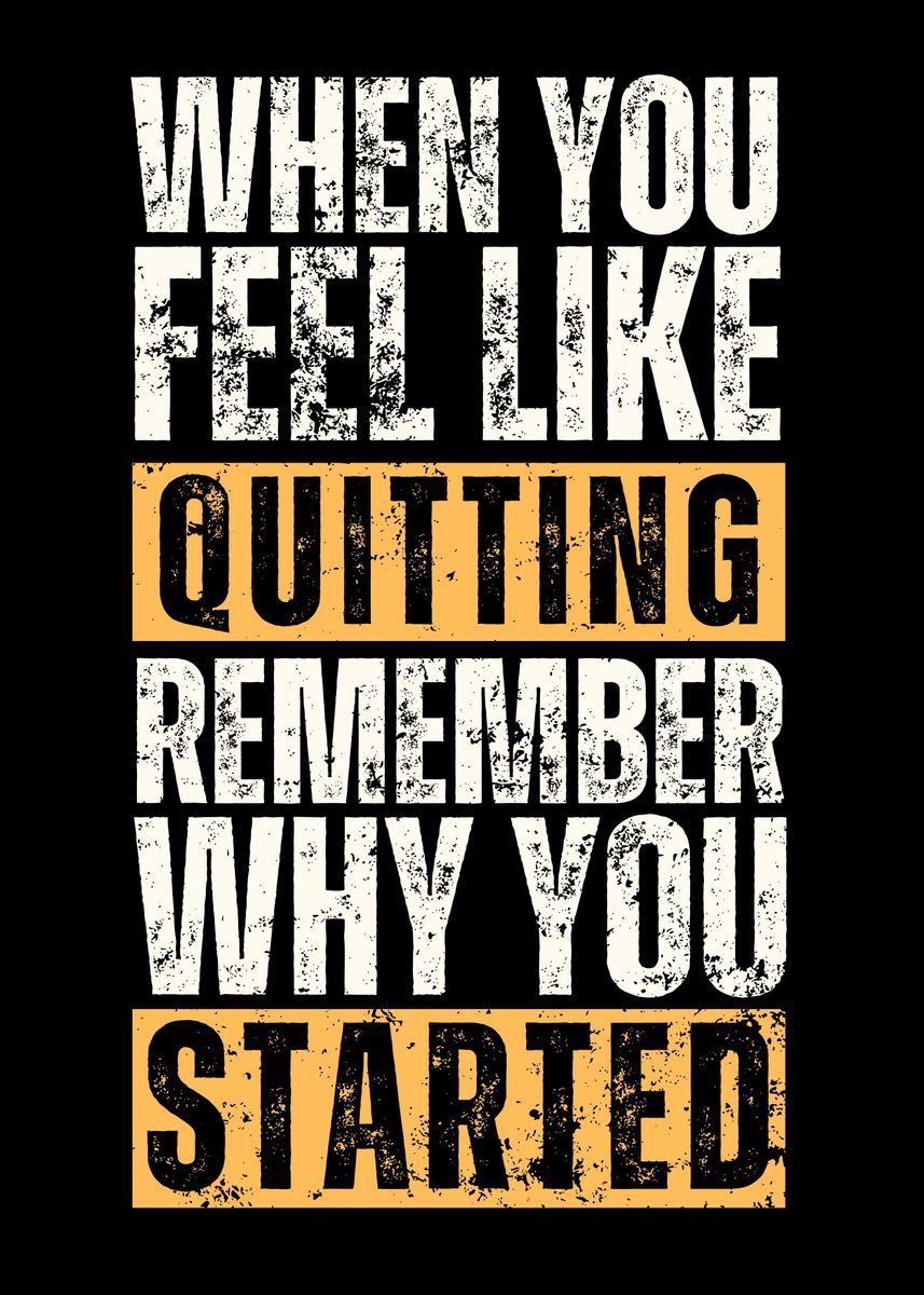 'Motivational Words' Poster, picture, metal print, paint by Yess | Displate