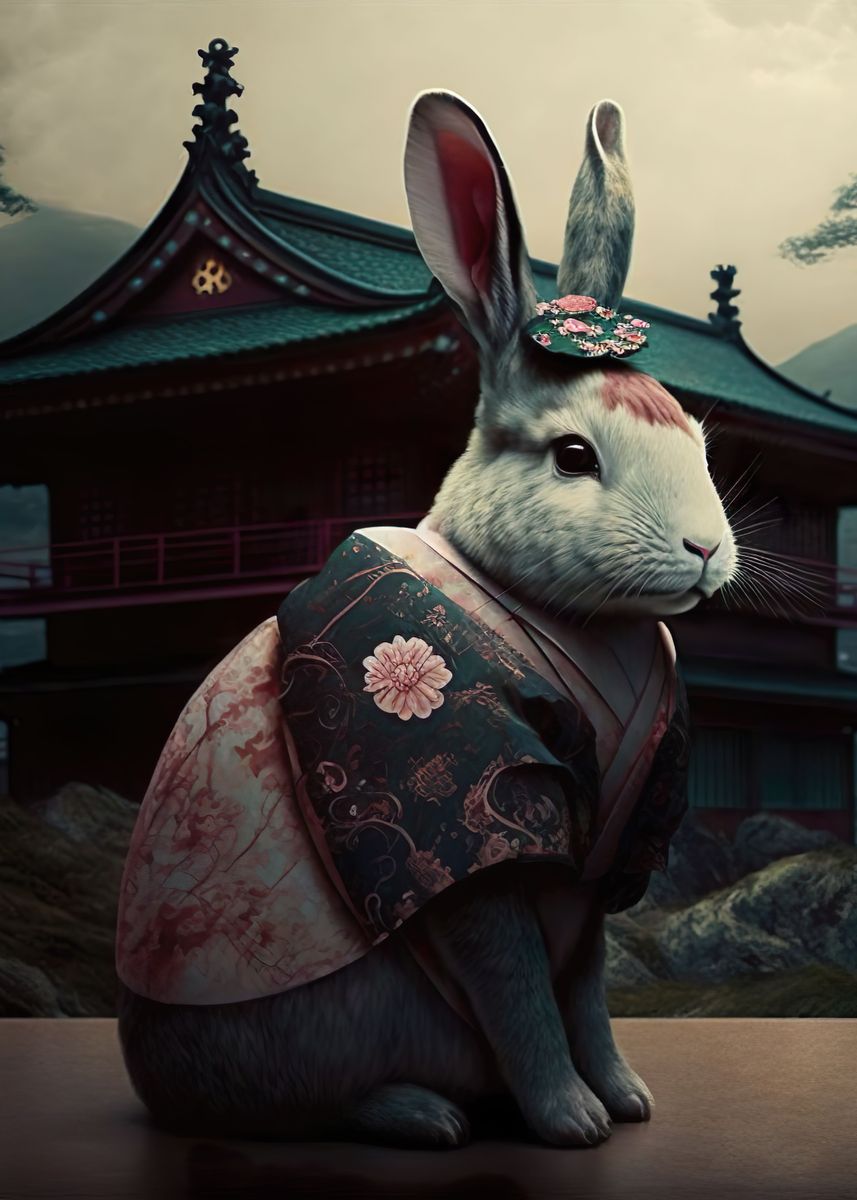Japanese Rabbit Art